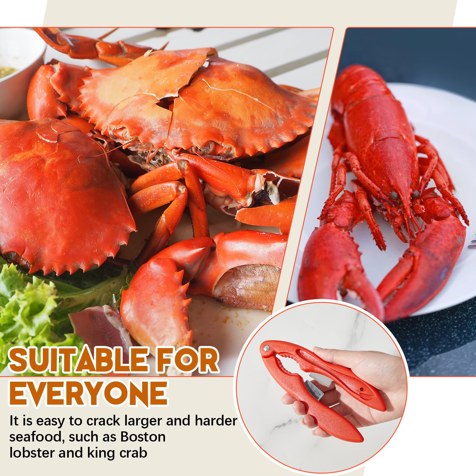 Snapklik.com : 30 Pcs Crab Leg Cracker Tool Multifunctional Crab ...