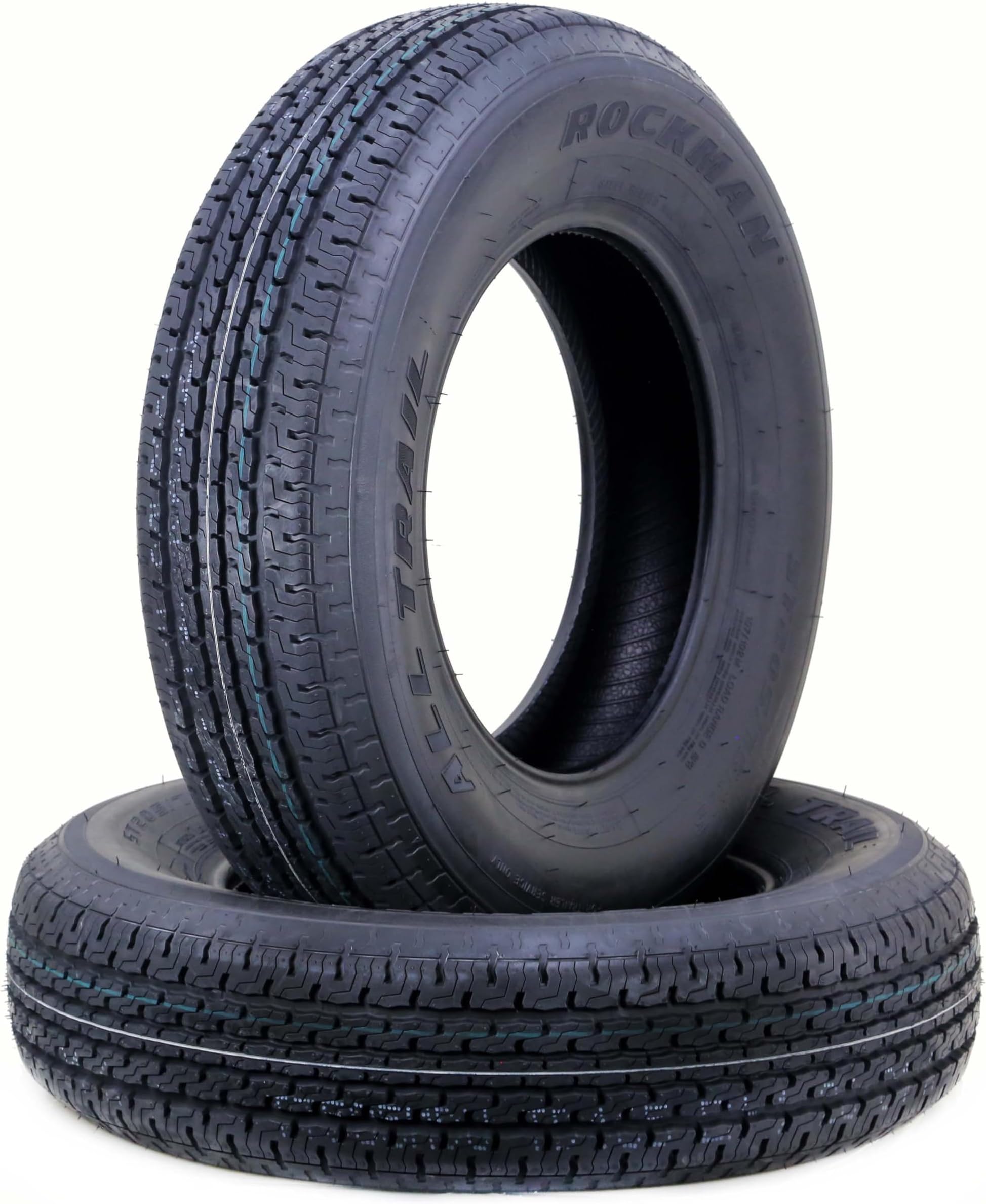 Amazon.com: ROCKMAN Trailer Tire ST205/75R15 8-Ply Load Range D 107M ...