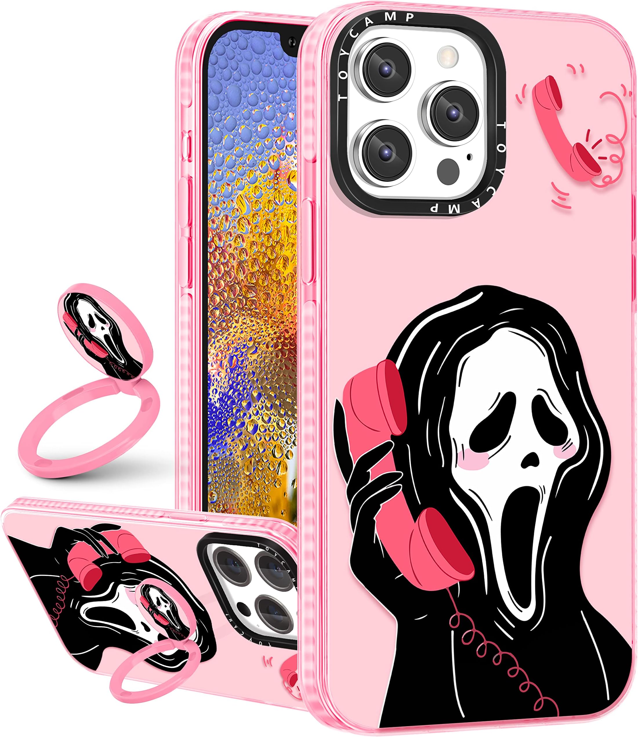 Amazon.com: Yebowe for iPhone 13 Case/iPhone 14 Case Cute, Ghostface ...