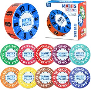 Amazon.com: AGIFTMIND Math Fidget Spinners Multiplication Fidget Toys ...