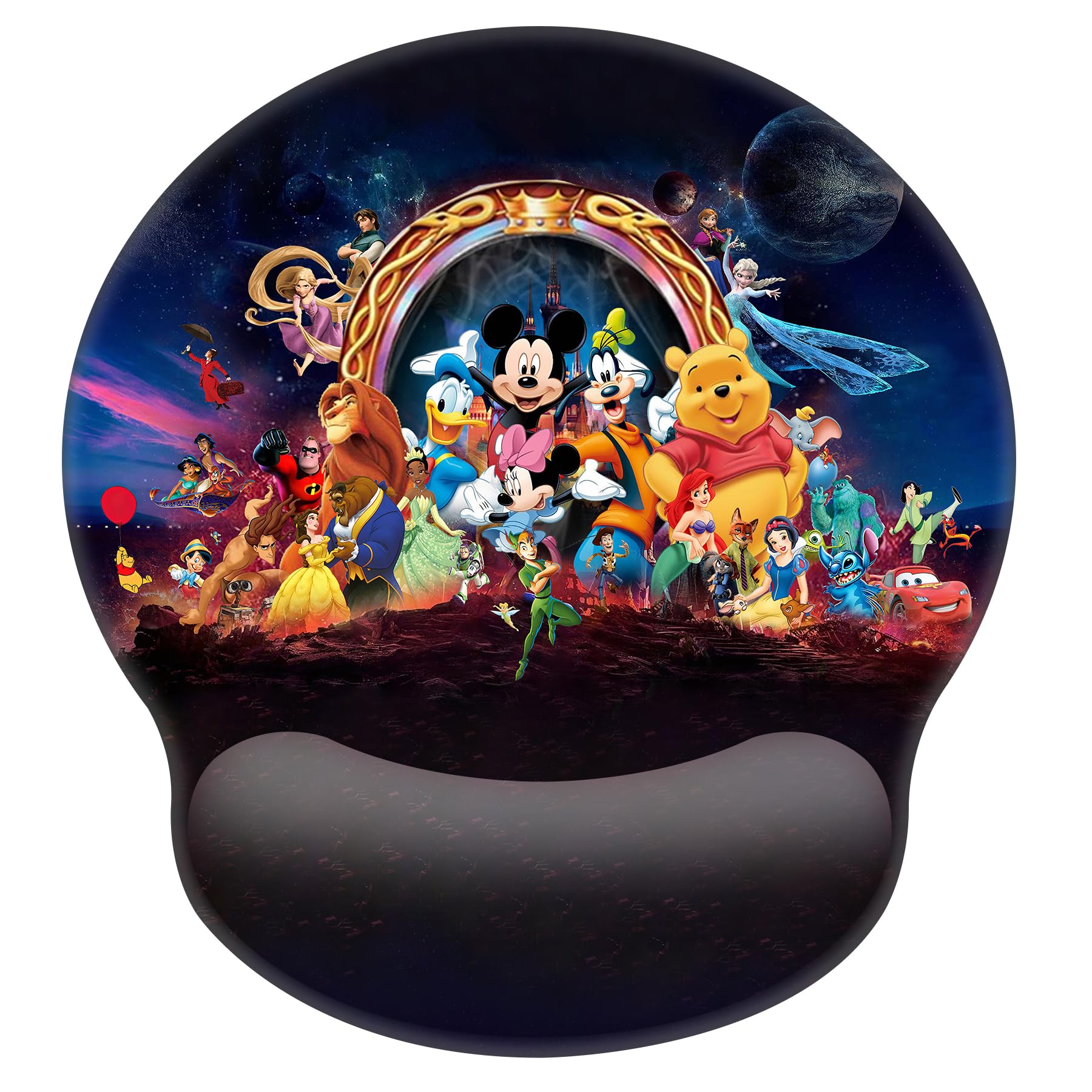 Amazon.com: Black Ergonomic Mouse Pad with Wrist Support,Non-Slip ...