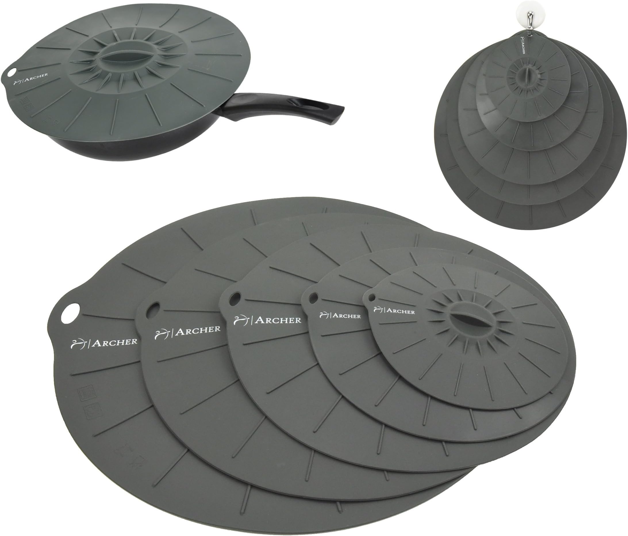 Amazon.com: Silicone Suction Lids by Archer - Airtight Seal Silicone ...