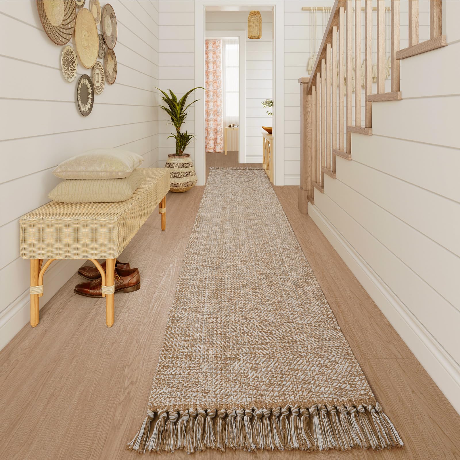 Amazon.com: Collive Boho Long Hallway Runner Rug, 2.6x14 ft Washable ...