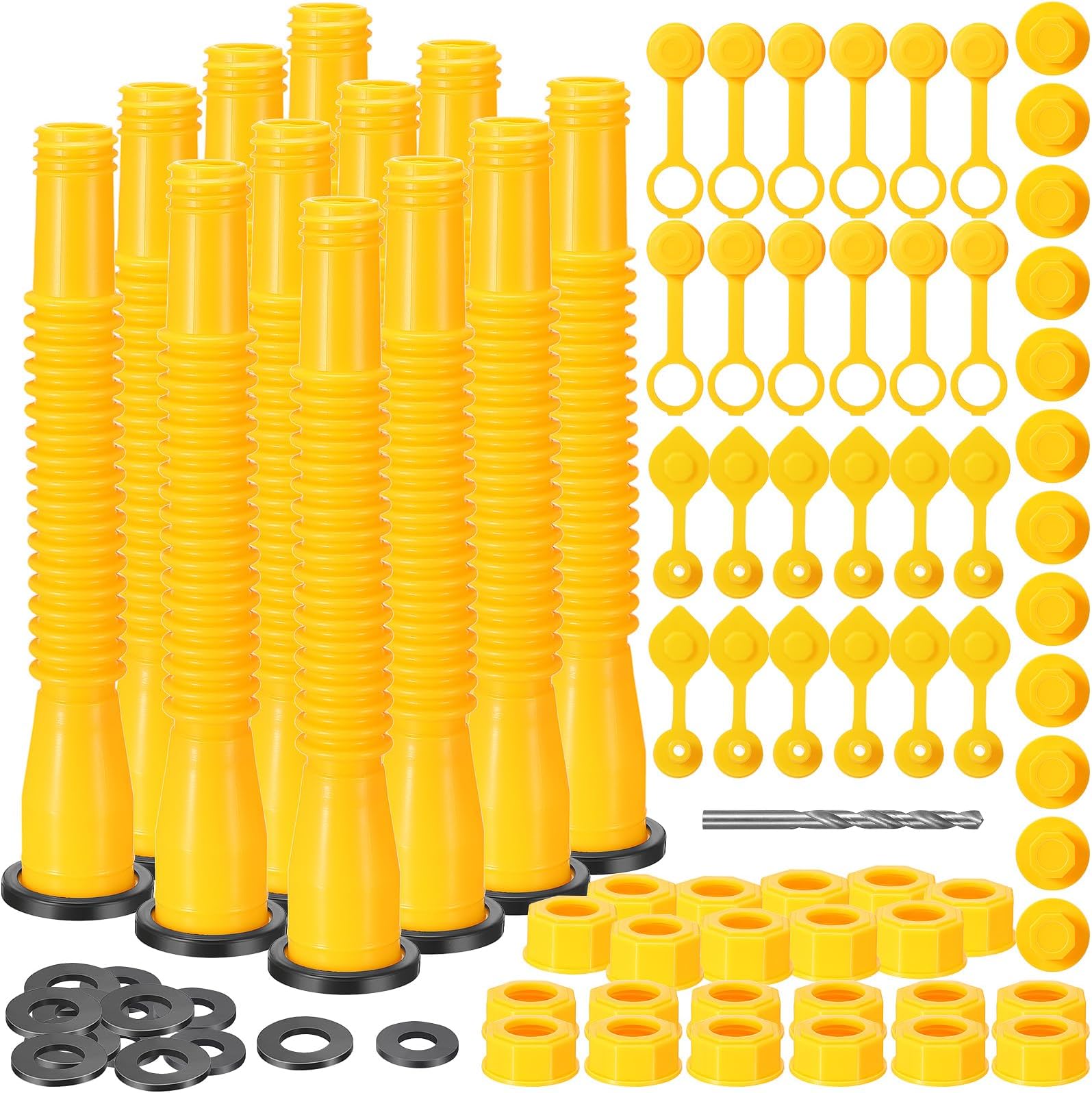 Amazon.com: Datanly 12 Kit Gas Can Spout Replacement Set Gas Can Nozzle ...