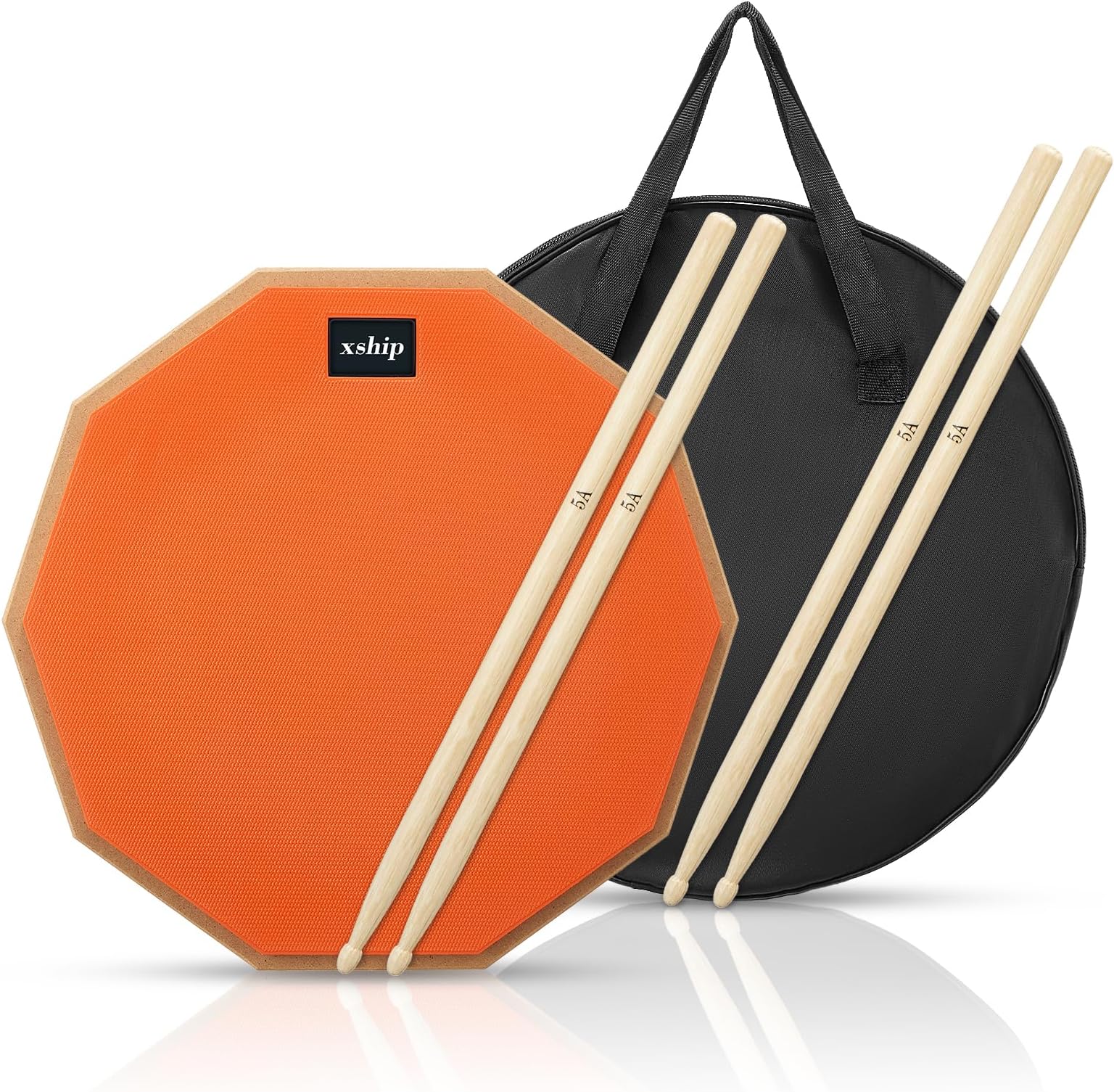 Amazon.com: xship High-Quality 12-Inch Snare Drum Practice Pad, Double ...