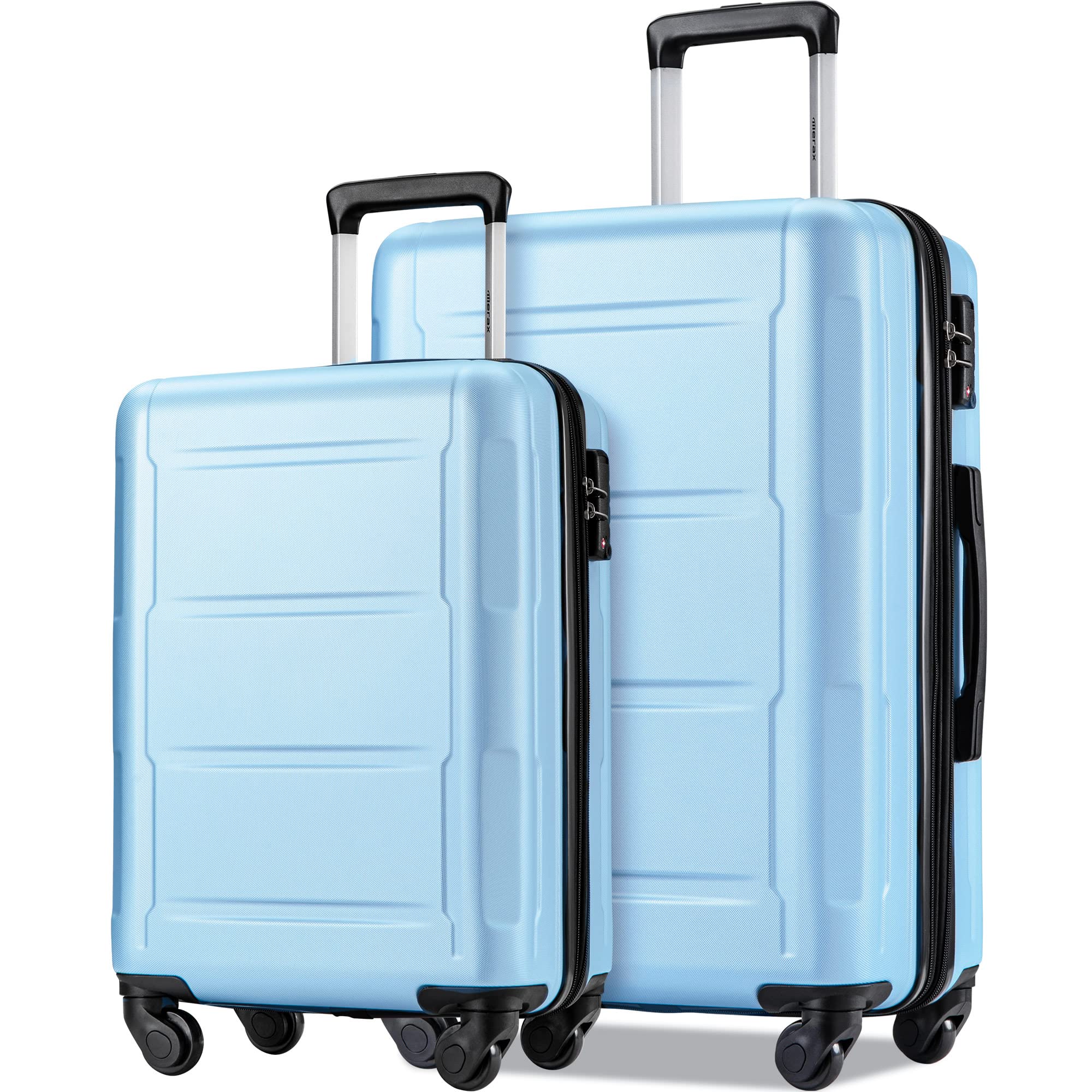 Snapklik.com : Merax Luggage Sets 2 Piece Carry On Luggage Suitcase ...