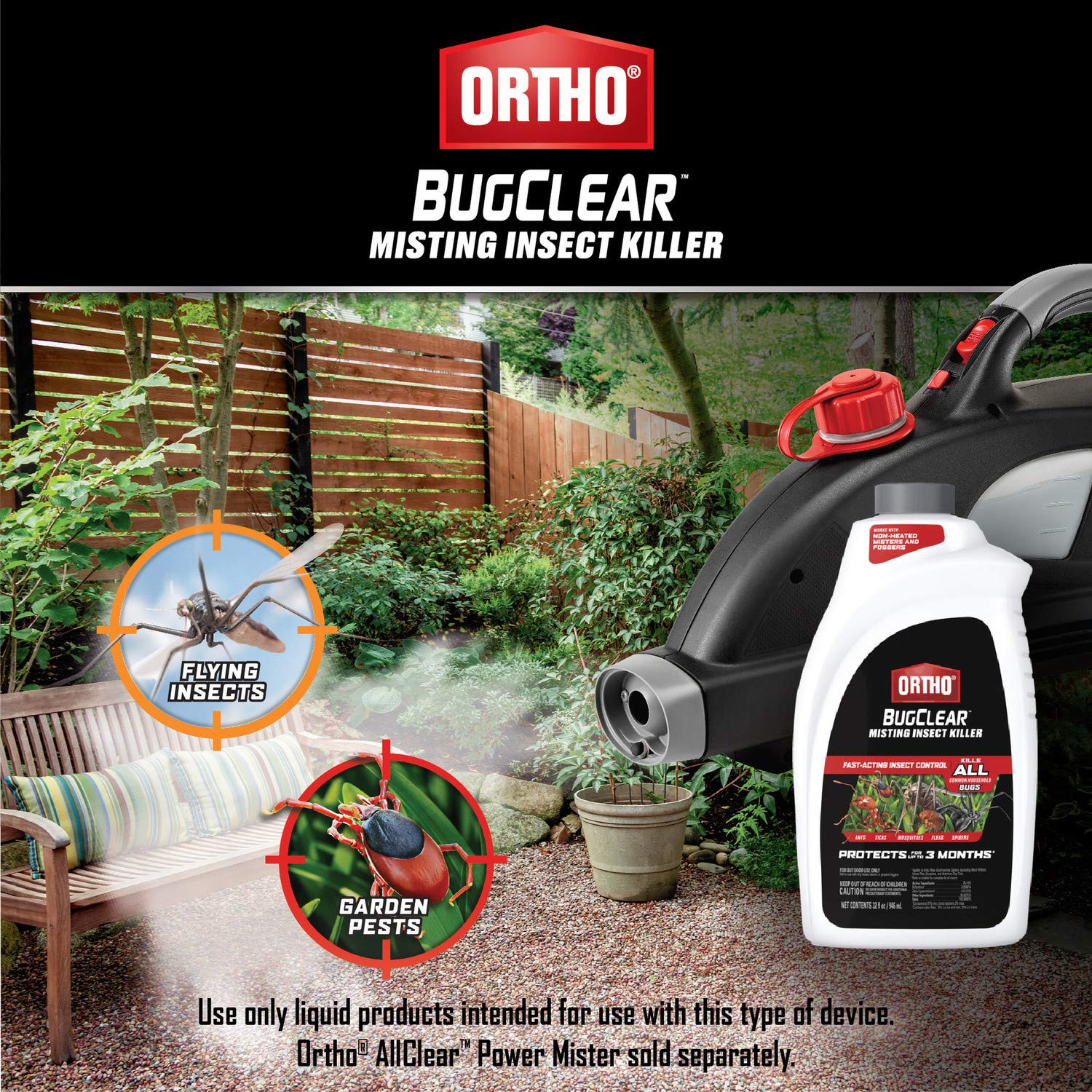 Orthobugclear Misting Insect Killer Outdoor Misting Fogging Ready To ...