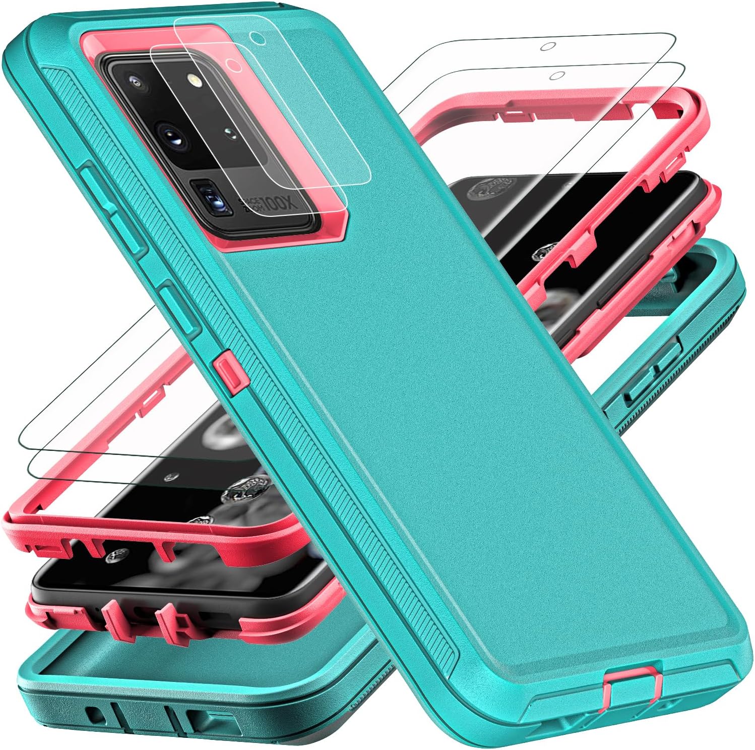 Amazon.com: YKHJKLEC for Samsung Galaxy S20 Ultra Case, with 2Pcs [Self Healing Flexible TPU ...