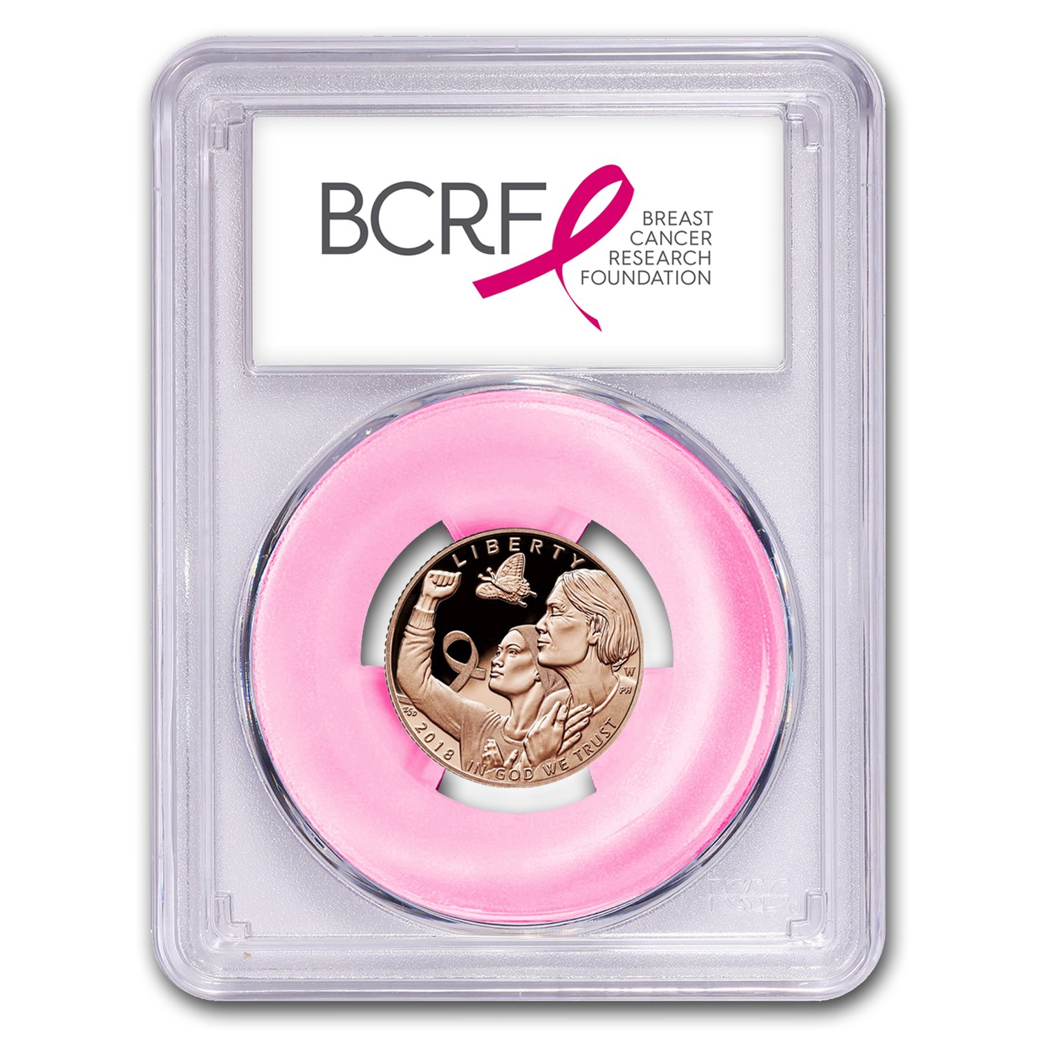 2018 W Breast Cancer Awareness $5 Gold PR-70 PCGS (First Strike) G$5 PR ...