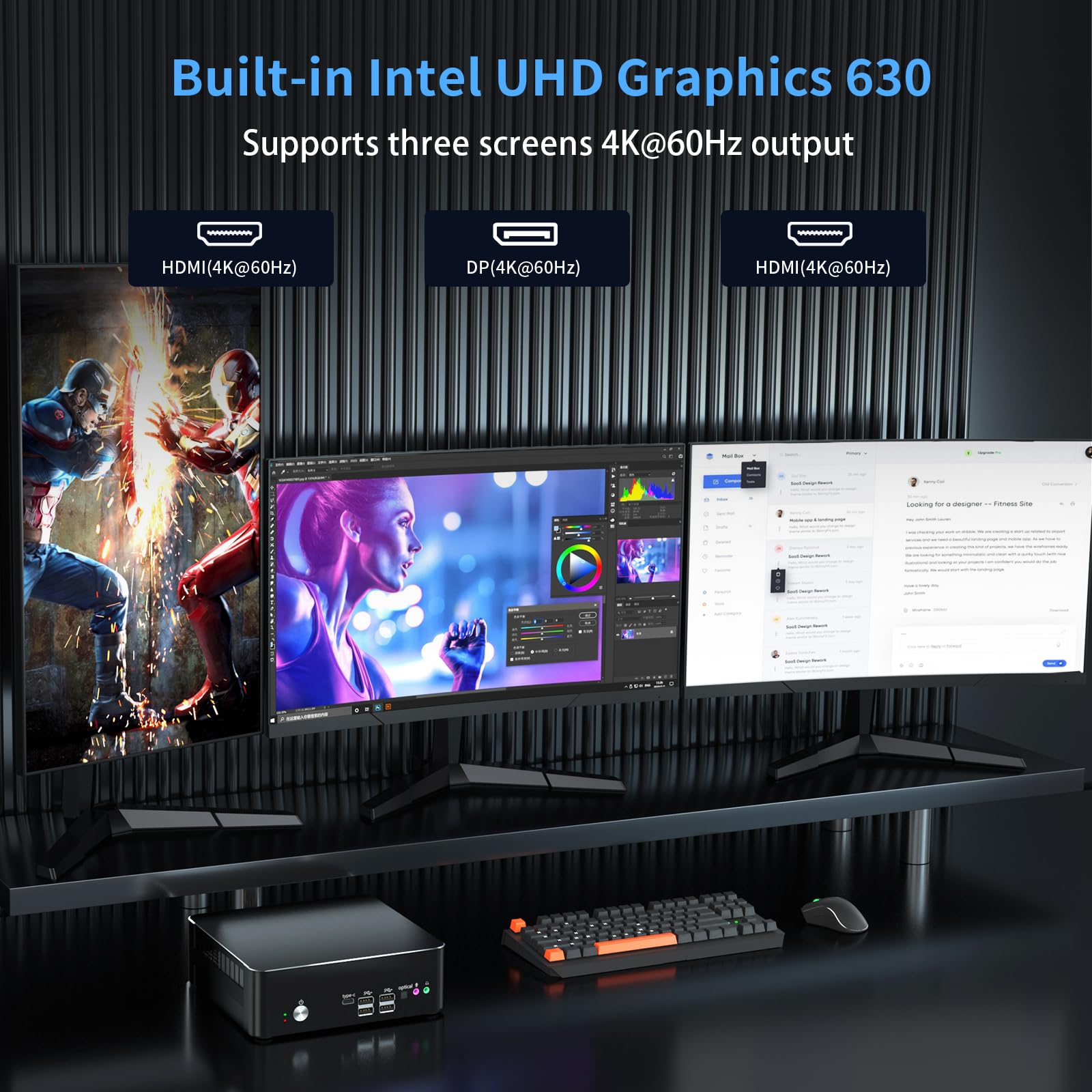 Snapklik.com : Mini PC I9, Desktop Computer Core i9-9880H 8 Cores ...