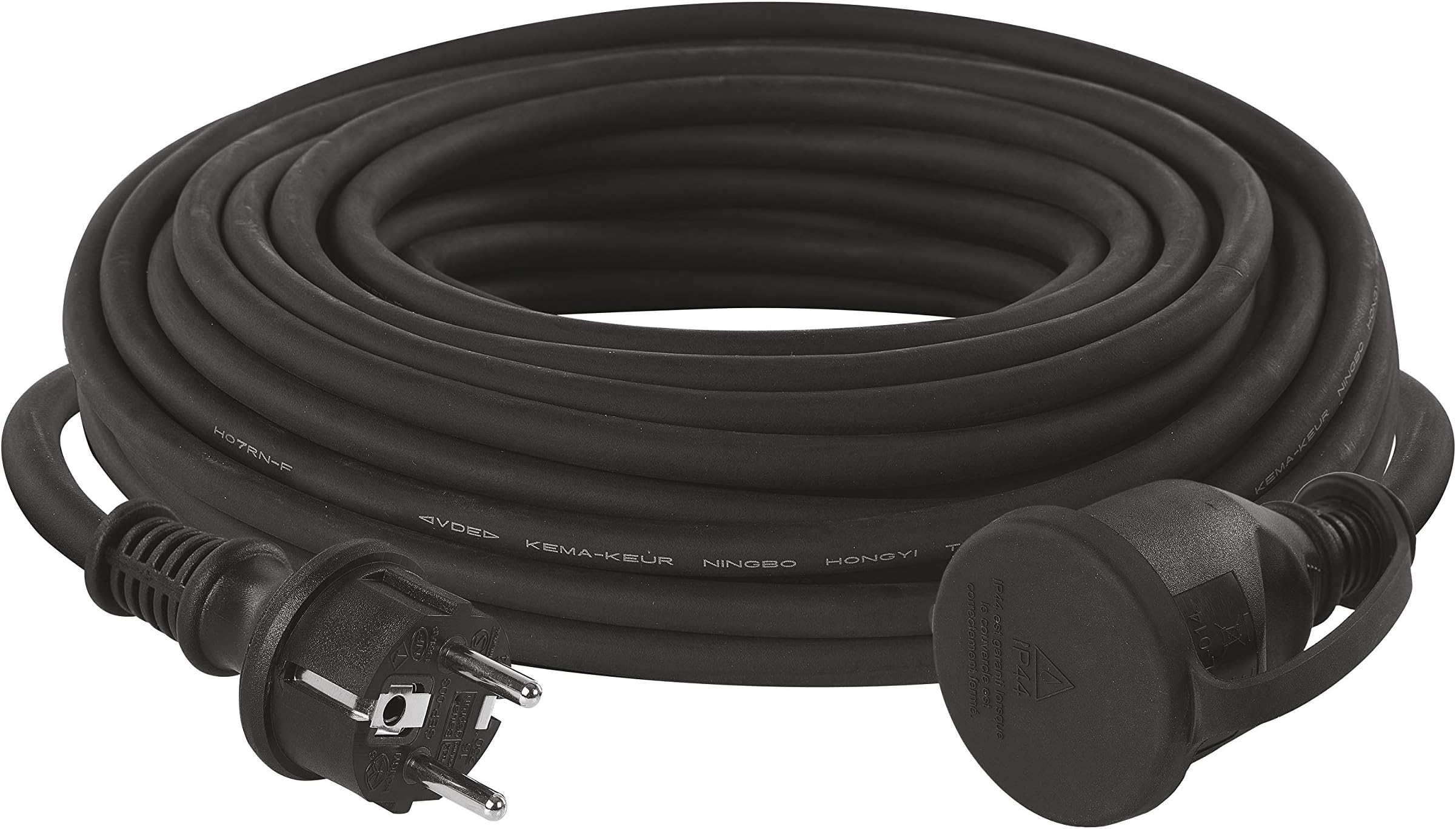 EMOS Cable alargador Schuko de 25 m, Cable de extensión de Goma para ...