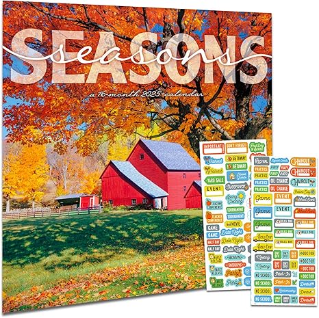 Amazon.com: Seasons Calendar 2025 - Deluxe 2025 Changing Seasons ...