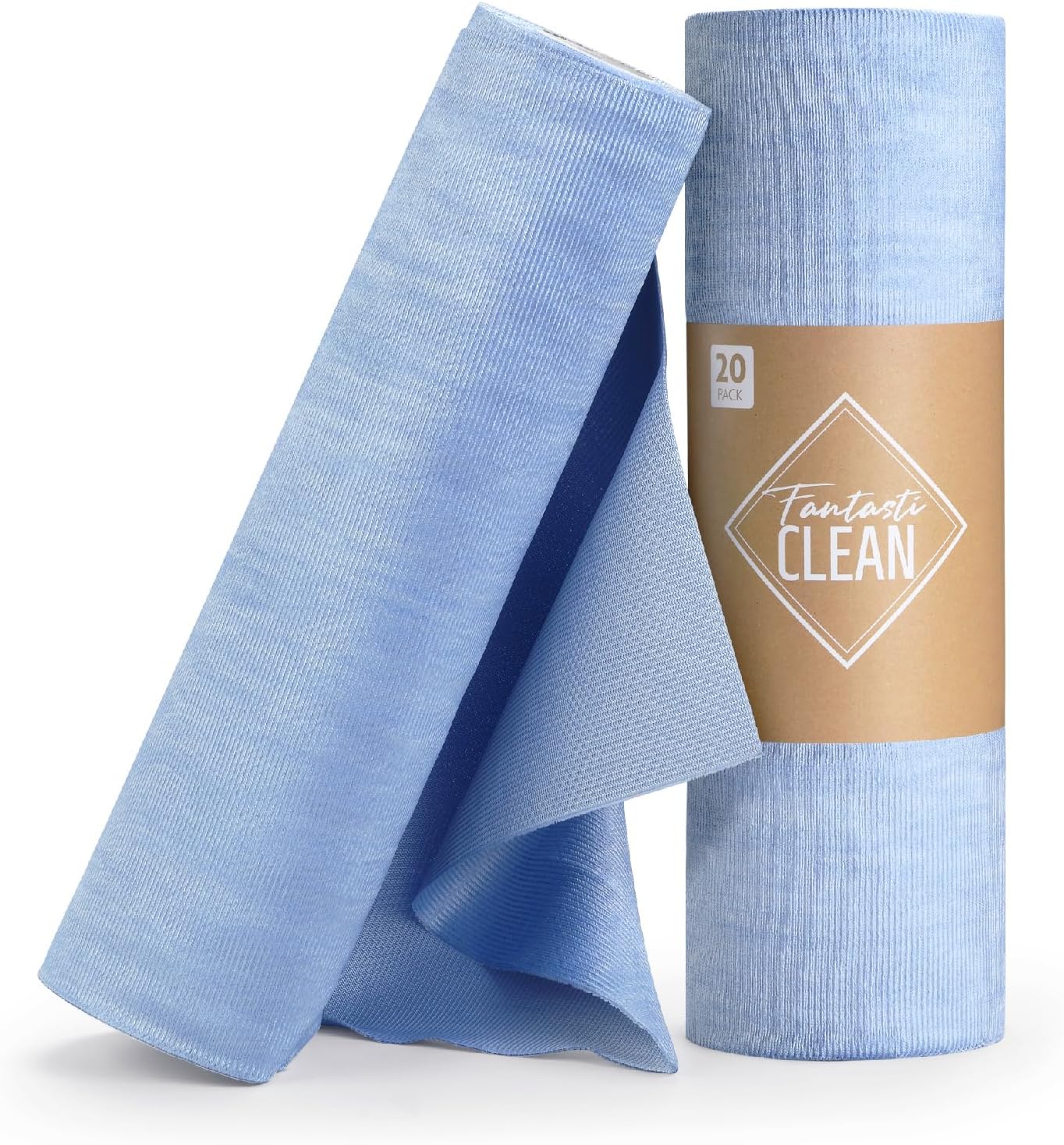 Fantasticlean Window Cloth Streak-Free 20 Pieces per Roll, Tear-Off ...