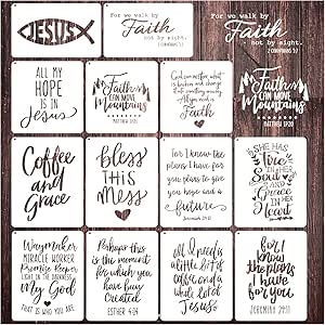 Christian Stencils Painting on Wood, Religious Bible Stencils for ...