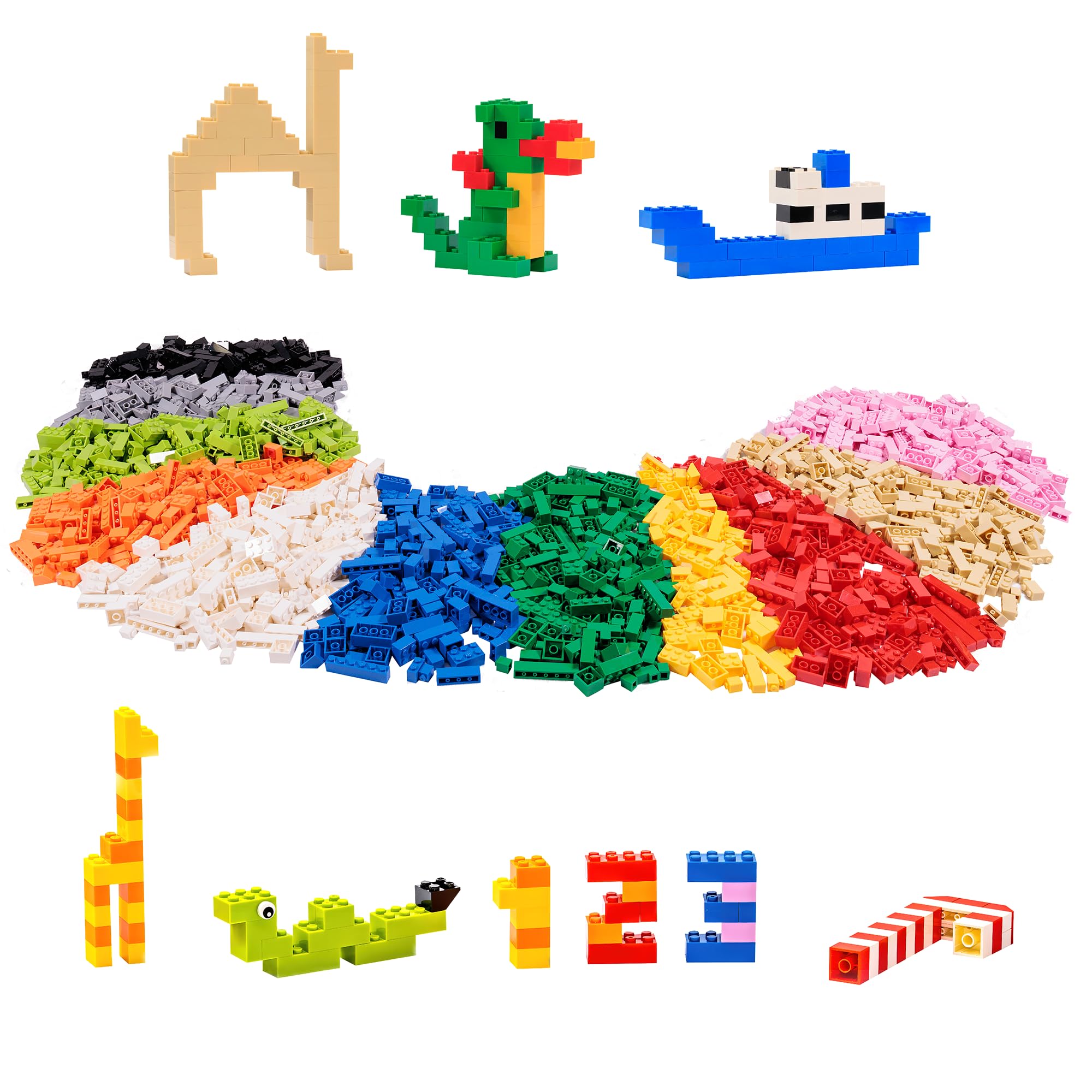 Snapklik.com : Minizfigs 3850 PCS Classic Building Brick Block Set(9 ...