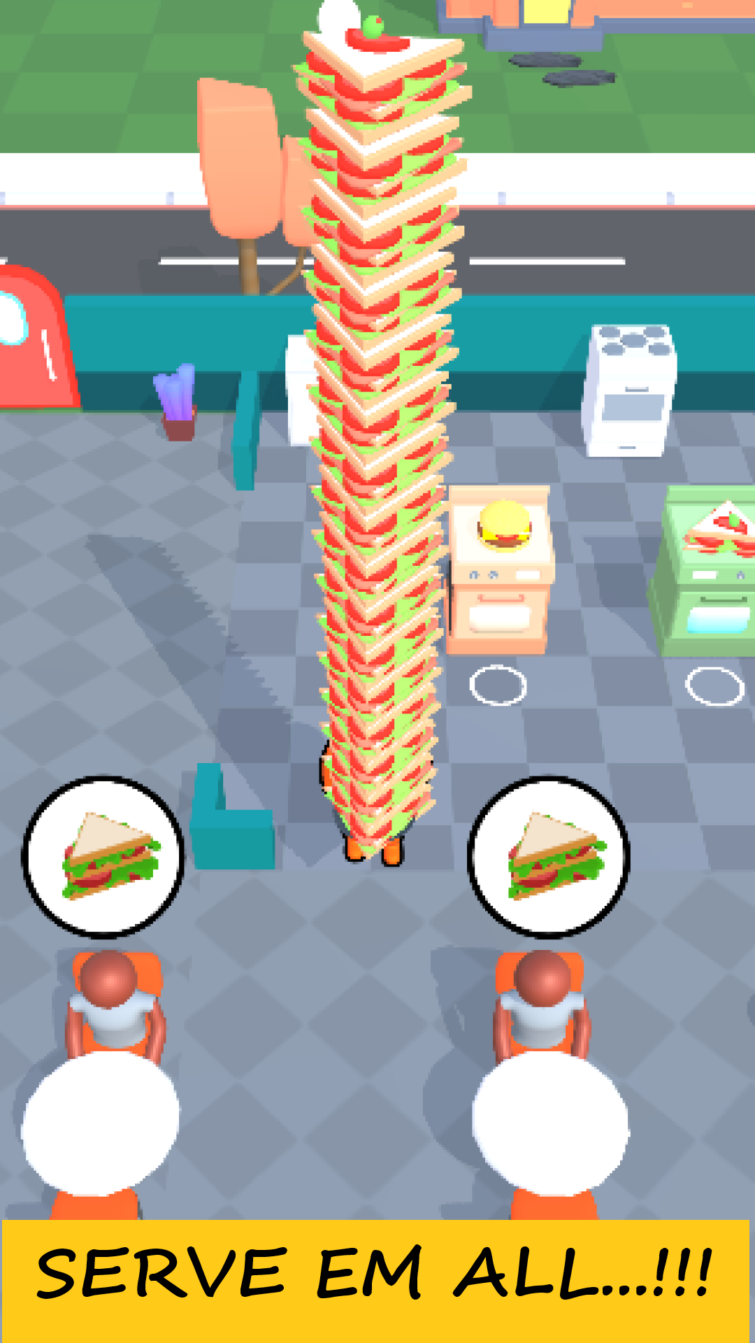 Sandwich Idle Arcade Game - Idle Burger Sandwich Please Game - Burger ...