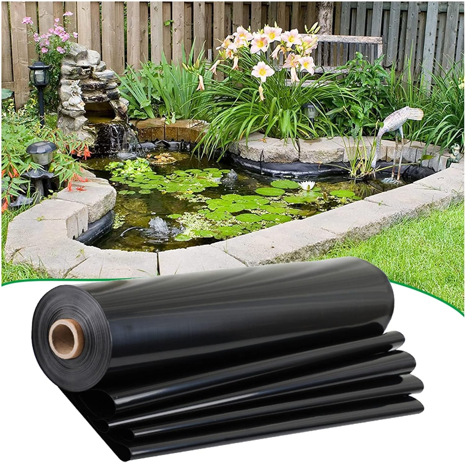 OTECT Garden Pond Liner Heavy Duty Fish Pond Liners Flexible ...