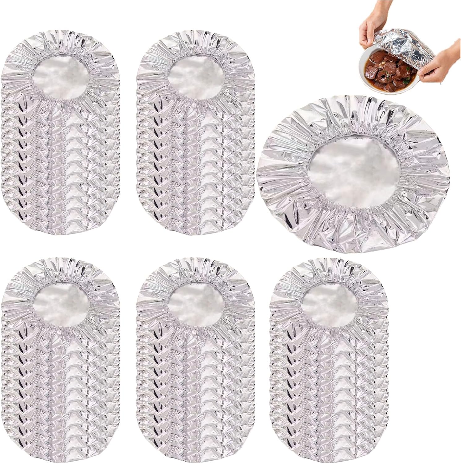 Amazon.com: Reusable Aluminum Foil Food Covers, Tin Foil Food ...