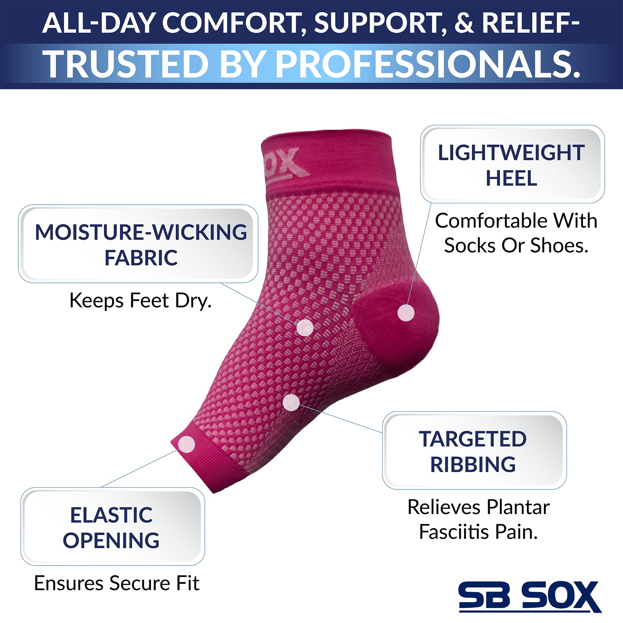 Snapklik.com : SB SOX Plantar Fasciitis Relief Socks - Night Splint ...