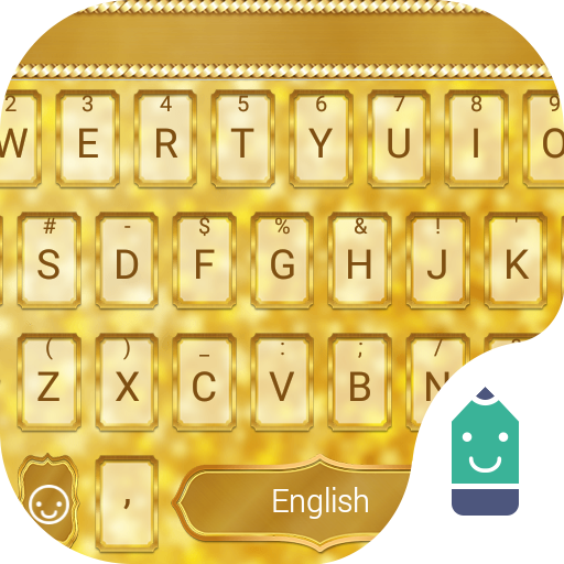 Gold Crystal Theme&Emoji Keyboard - App on Amazon Appstore