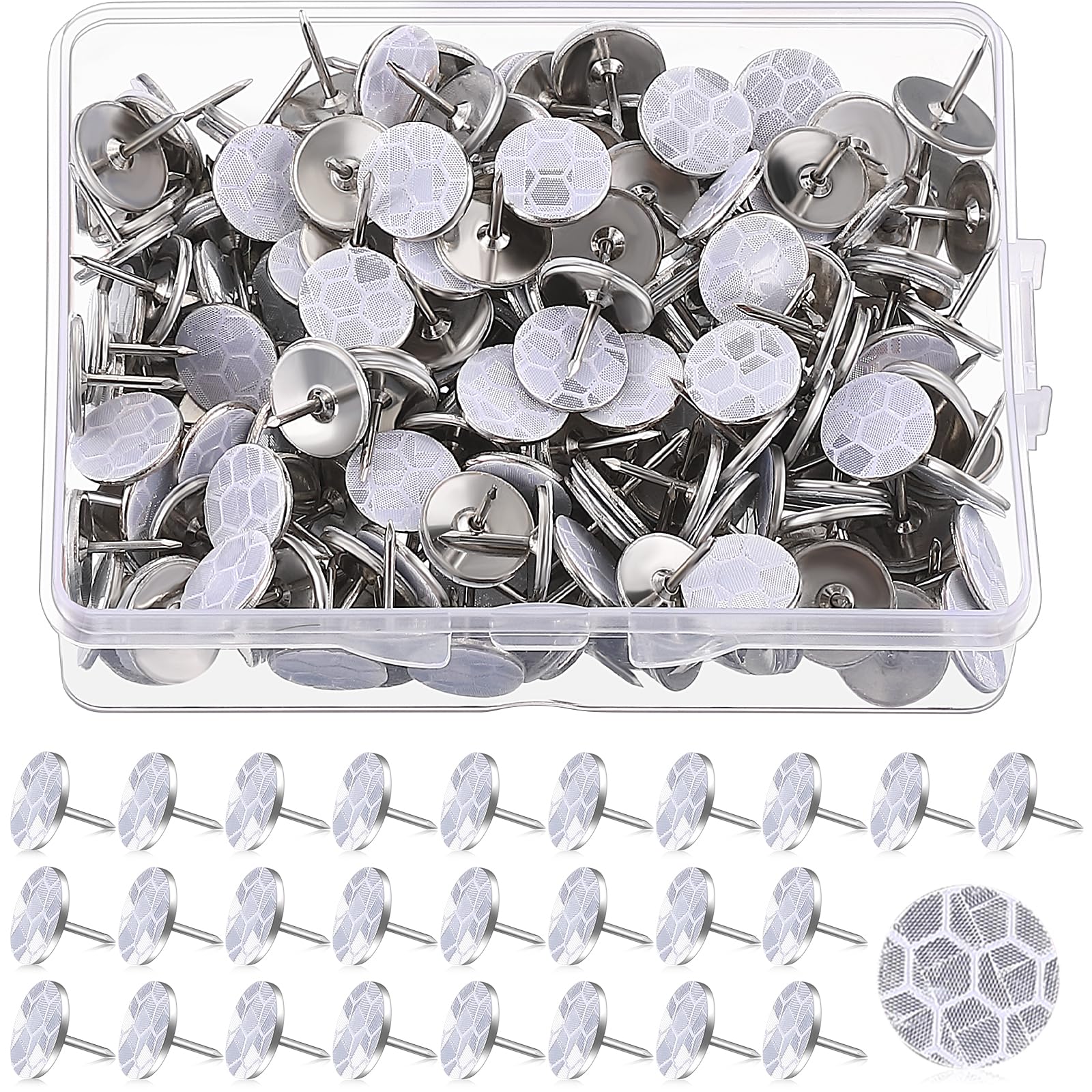 Snapklik.com : Fullhawl 200 Reflective Tacks Trail Marking Tacks Glow ...