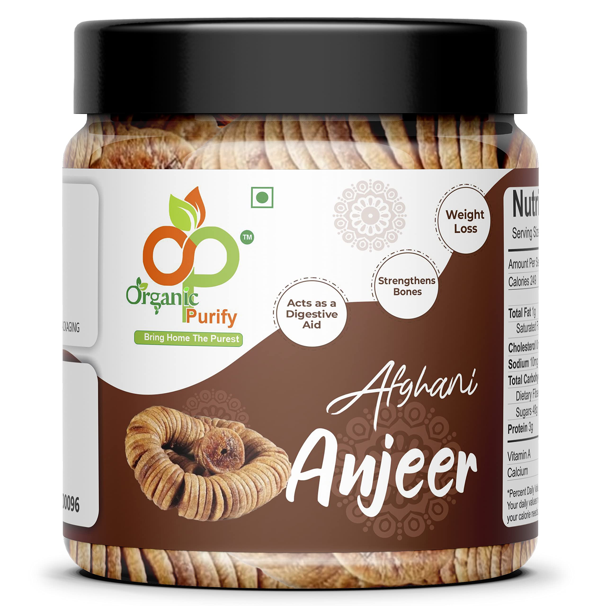 Buy Purify Afghani Anjeer - 250g | Dried Figs | Jar Pack - Good for ...