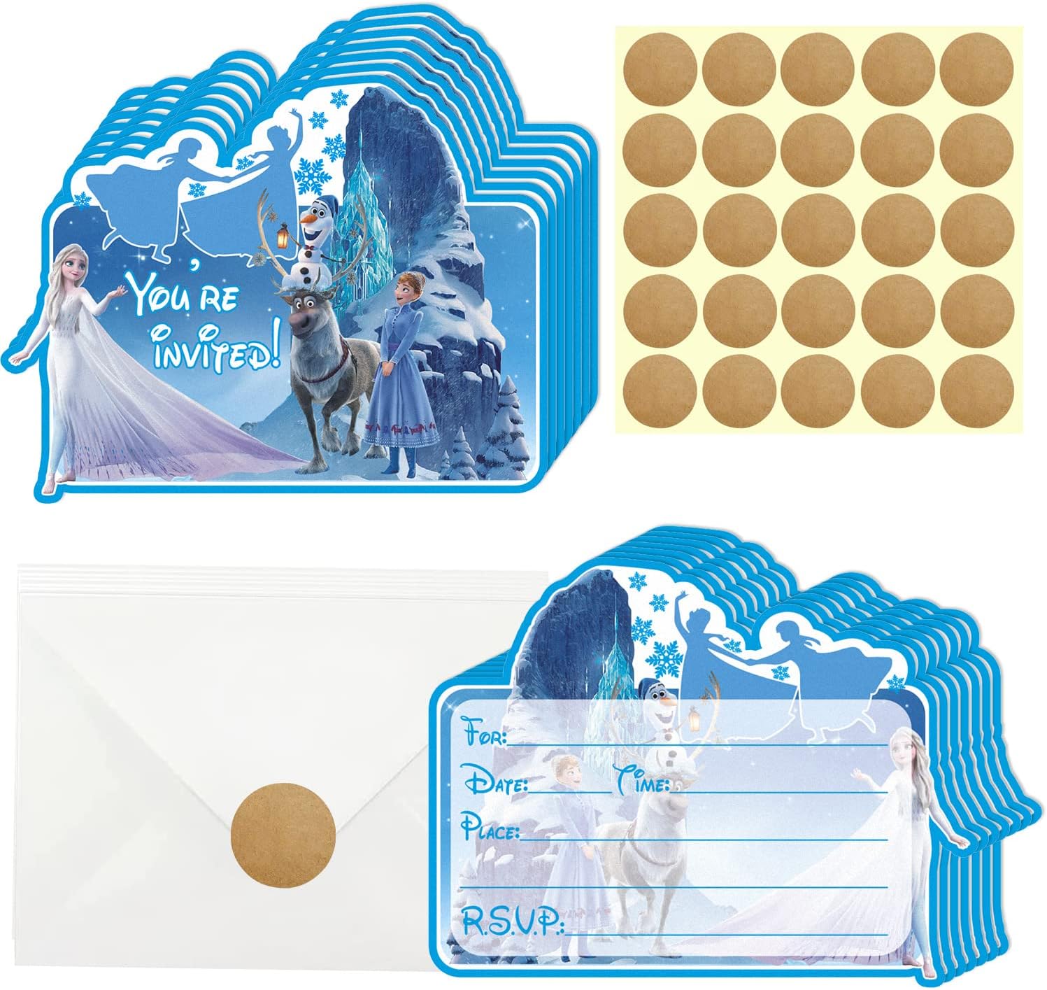 Amazon.com : EMIGOS 12Pcs Cinnamoroll Birthday Party Invitation Cards ...