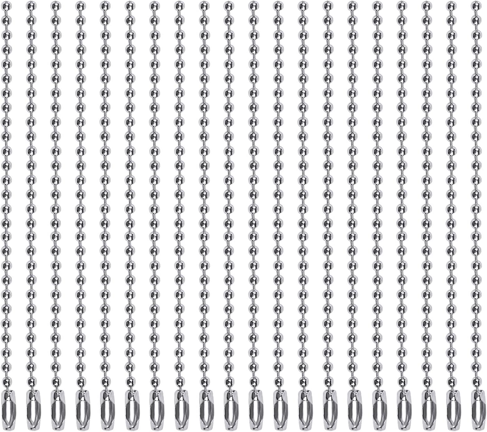 Amazon.com: Shapenty 4 Inch Stainless Steel Ball Bead Chains Connector ...