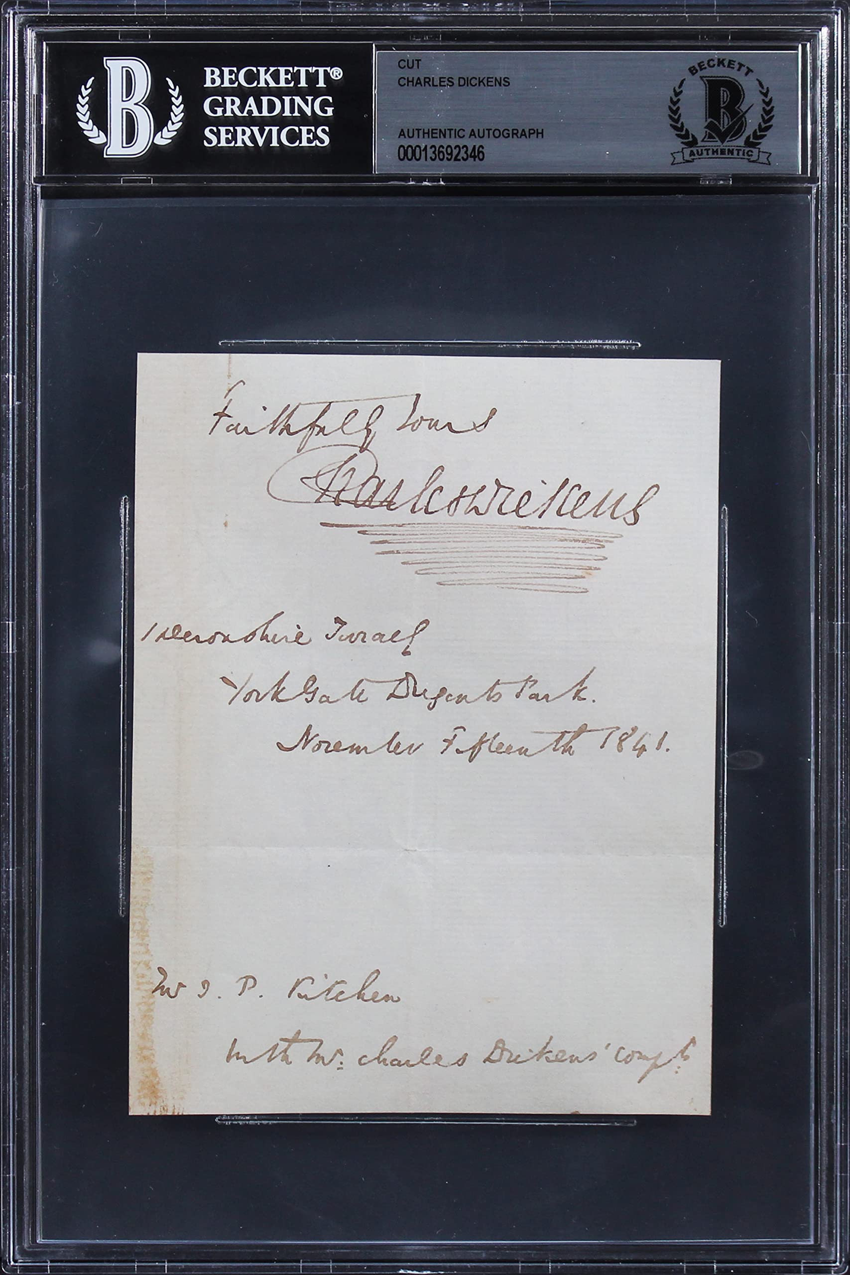 Charles Dickens Signature