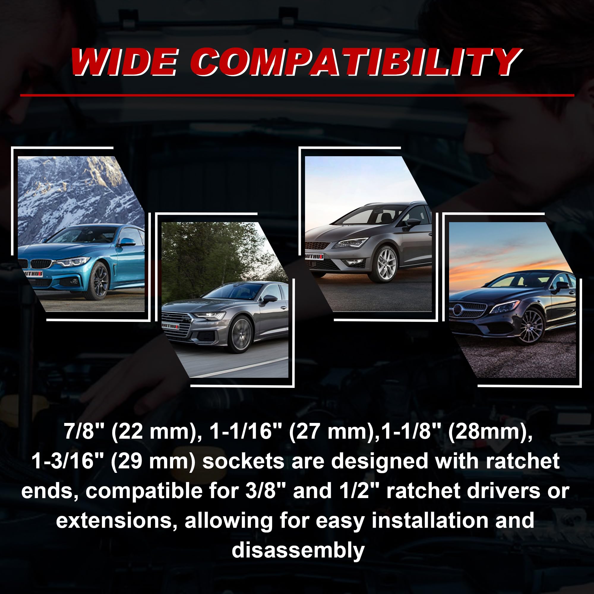 Snapklik.com : 12Pcs Automotive Oxygen Sensor Socket Set And Oil ...