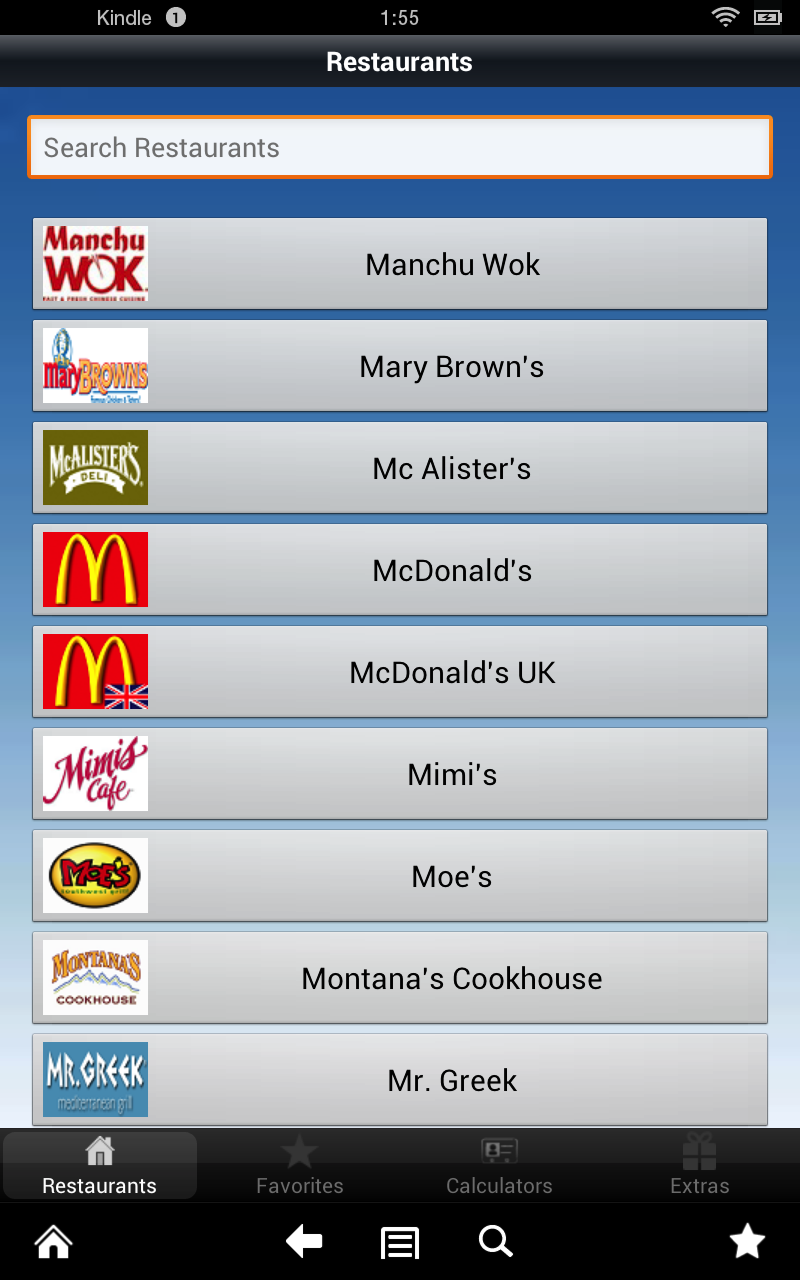 Smart Food Score Calculator with Fast Food Nutrition Guide Mobile App ...