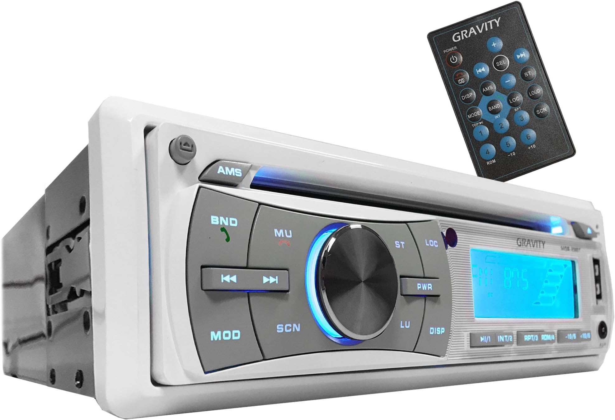 Amazon.com: Gravity MGR-208BT 300W Single Din Marine Boat/Yatch ...