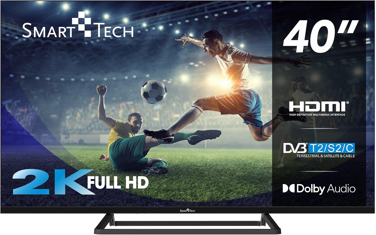 Smart Tech 40FN01V3 Full HD LED TV 40 Pouces (101cm) Triple Tuner Dolby ...