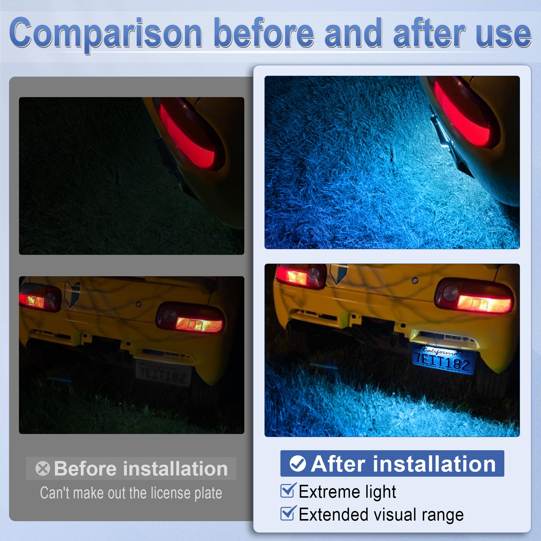 Snapklik.com : License Plate Light, Extremely Bright LED License Plate ...