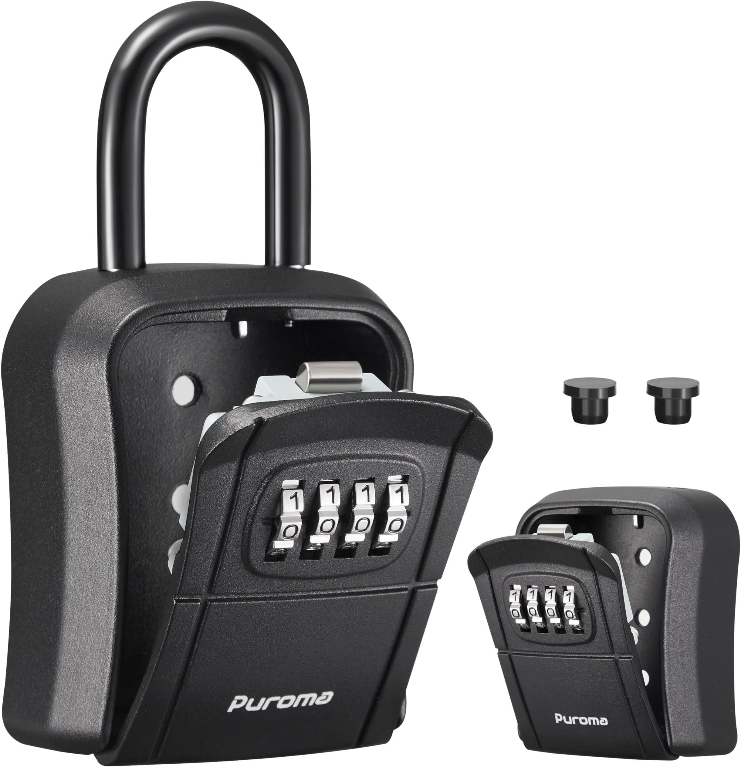 Amazon.com : Puroma Lock Box, Large Key Lock Box Resettable Combination ...
