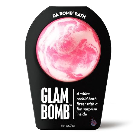 Amazon.com : Da Bomb Bath Glam Bath Bomb - White Orchid fragrance - 7oz ...