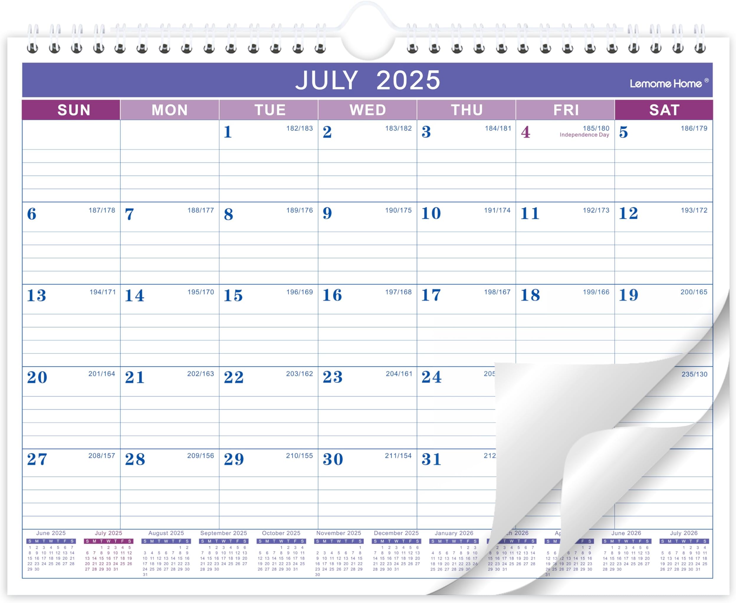 2025 Calendar Aazon.co: Calendar 2025-2026 - Wall Calendar 2025-2026 ...