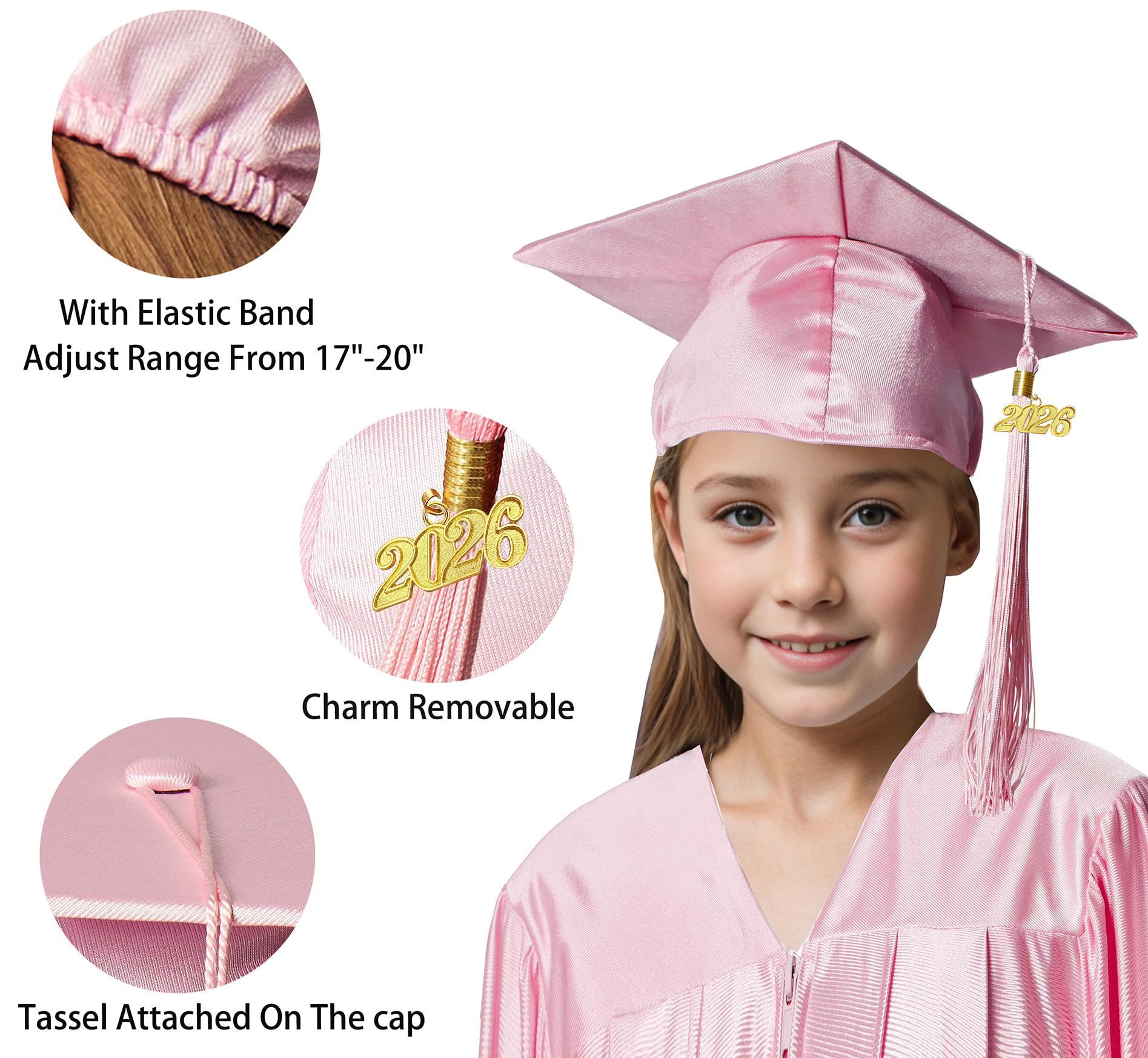 Snapklik.com : Shiny Kindergarten & Preschool Graduation Gown Cap ...