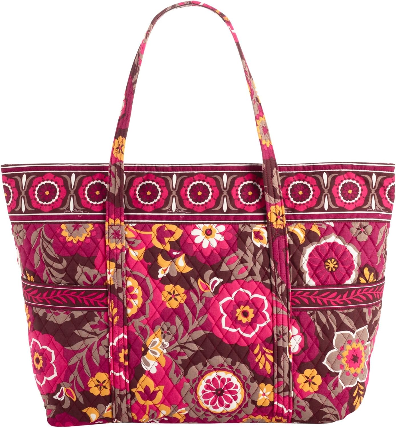Amazon.com: Vera Bradley Super Tote Bag Purse in Carnaby : Clothing ...