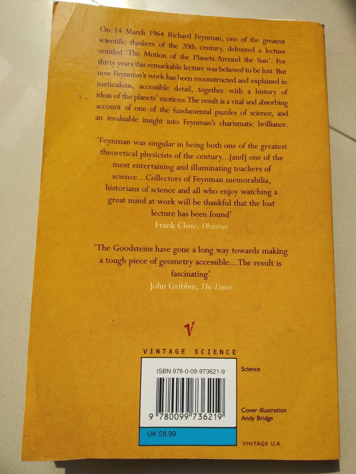 Buy Feynman′s Lost Lecture – The Motion of Planets Around the Sun +CD ...