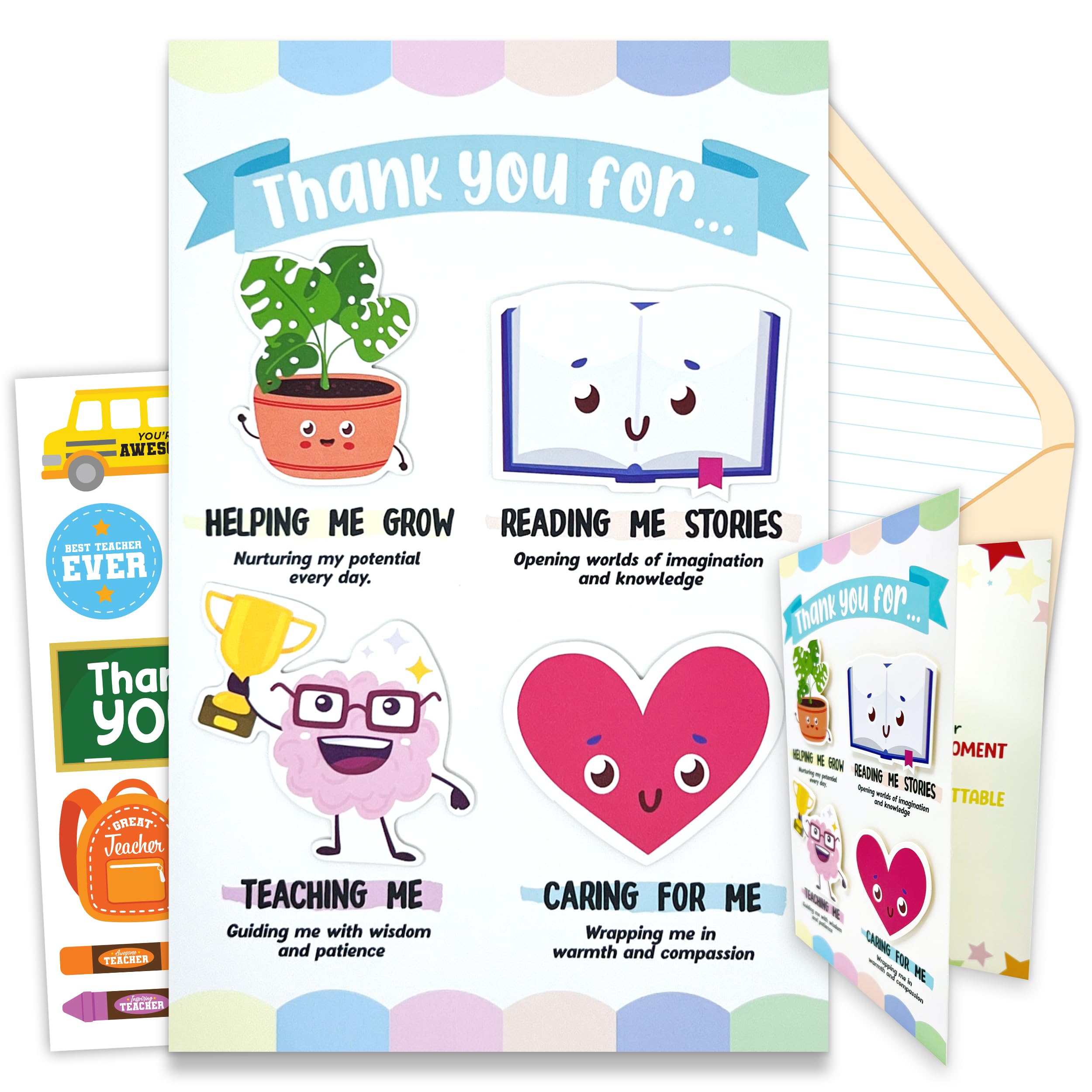Snapklik.com : Decorably 5x8in Handmade Individual Teacher Appreciation ...