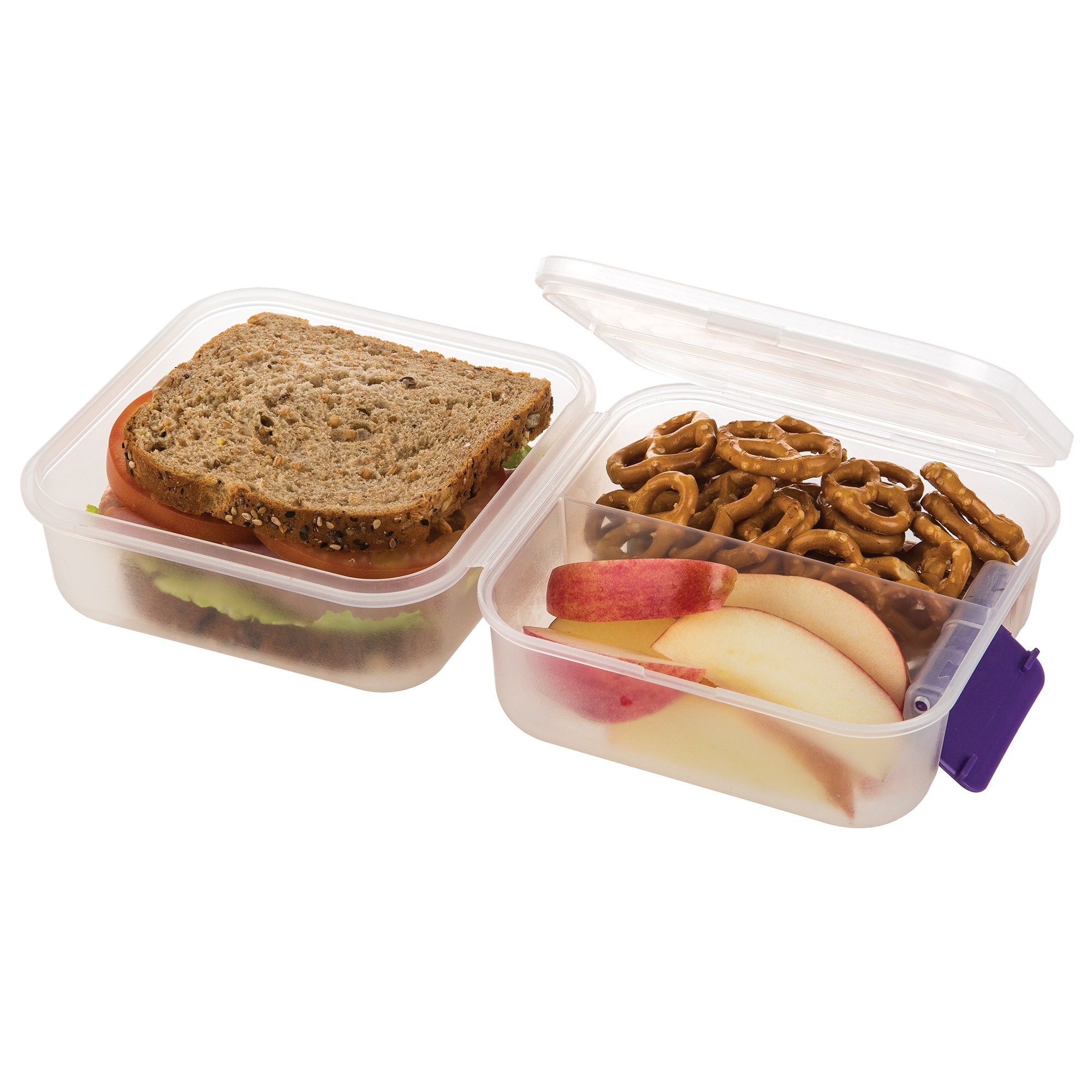 Snapklik.com : SnapLock By Progressive Lunch Cube To-Go Container - Purple