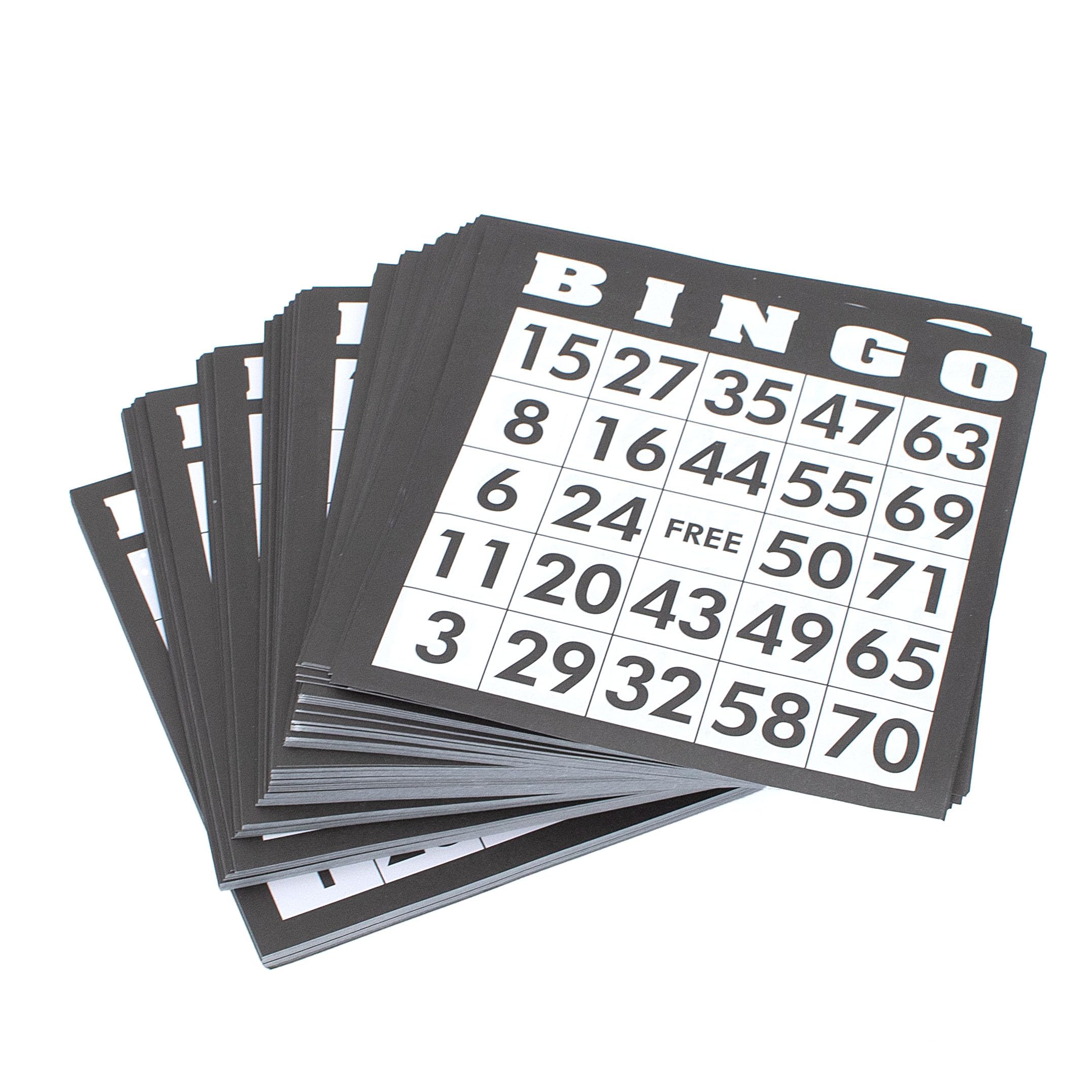 Large Bingo Cards For Seniors Buy 200 Large Printed Bingo Cards For