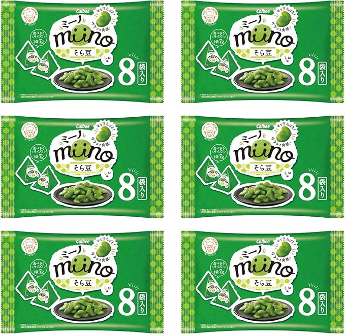 Amazon.co.jp: カルビー miino そら豆三角パック しお味 56g×6袋 : 食品・飲料・お酒