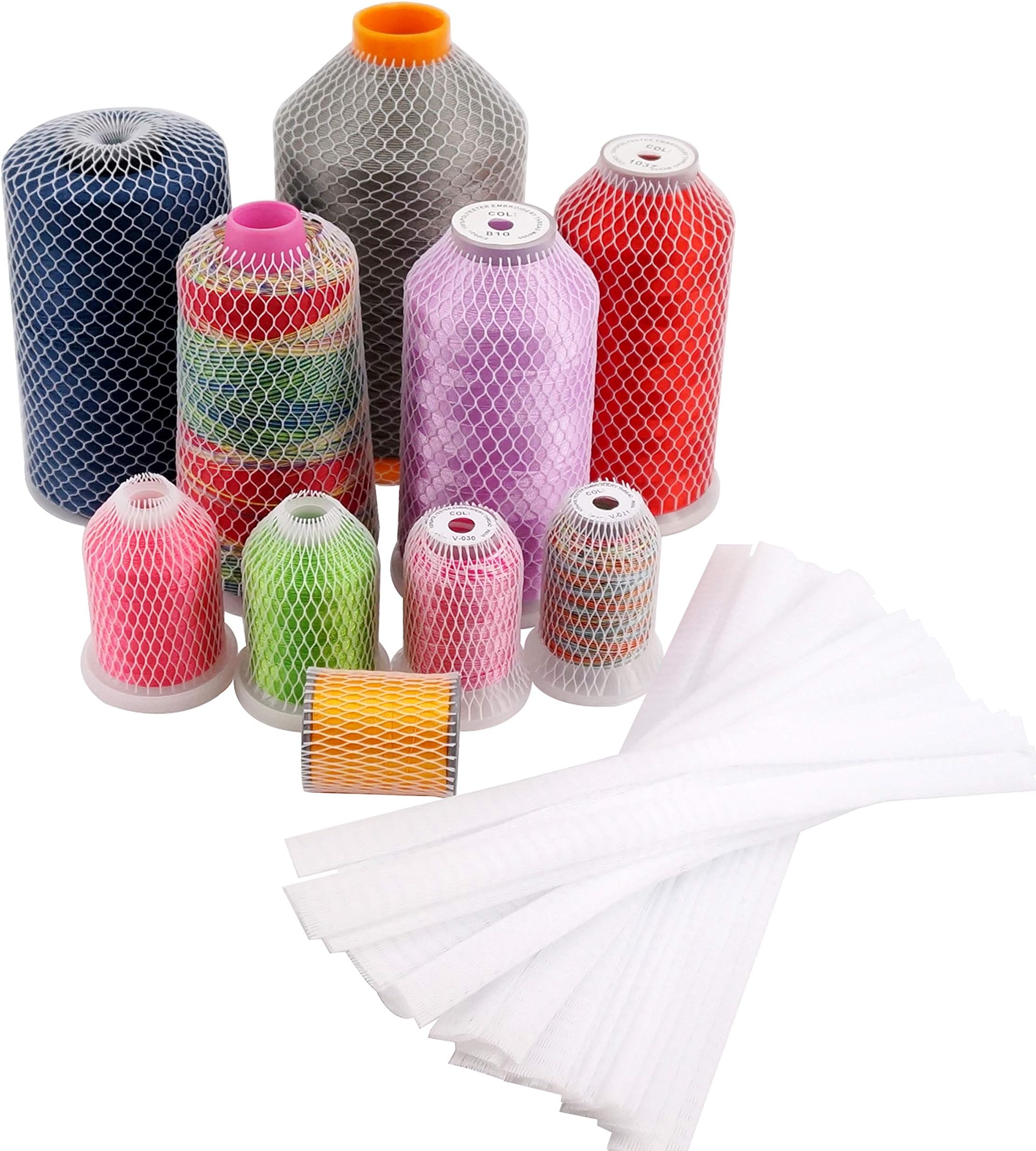 Amazon.com: Thread Spool Net 100PCS Embroidery Machine Thread Net Spool ...