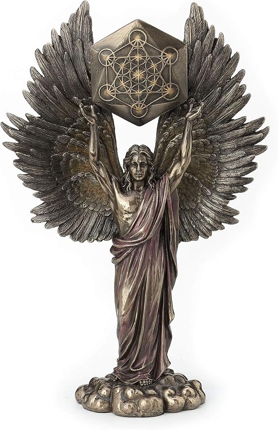 Veronese Design Archangel Metatron Holding Up Sacred Geometry Cube ...