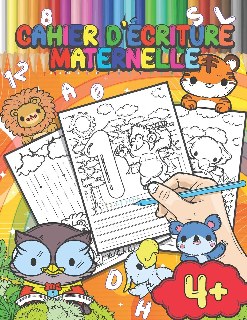 Buy Cahier d'Écriture Maternelle: Cahier d'actvities avec des animaux ...