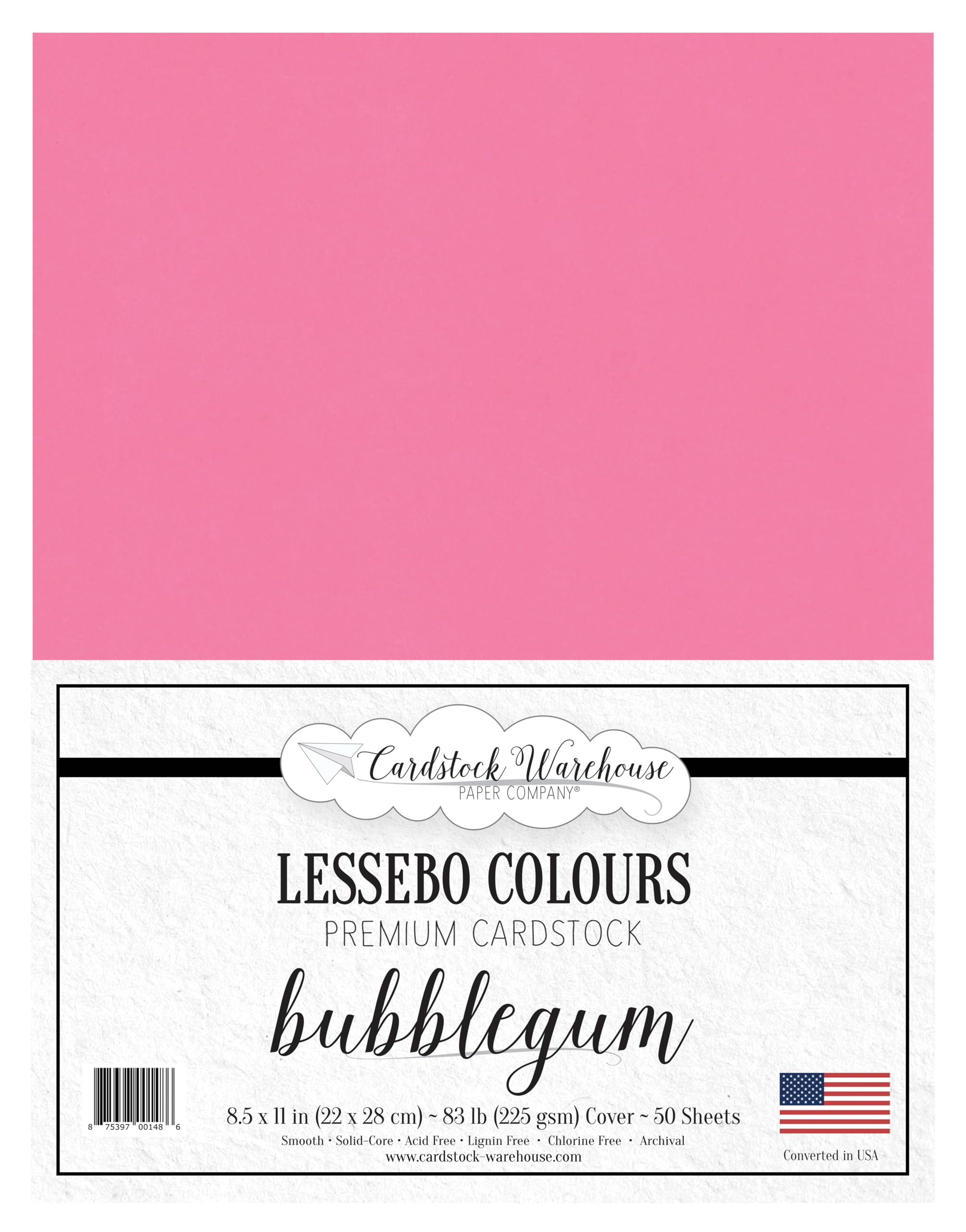 Amazon.com : Cardstock Warehouse Lessebo Bubblegum (Previously Pink ...