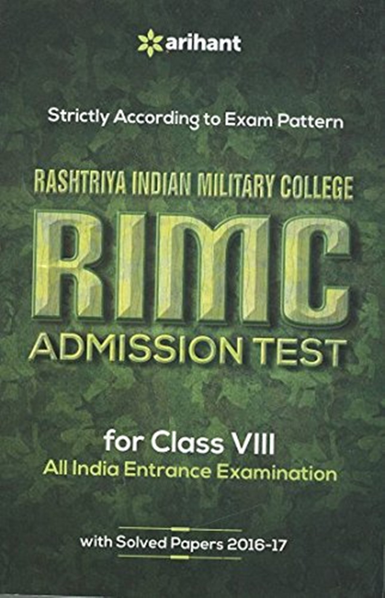 Buy Rashtriya Indian Military College RIMC Admission Test for Class ...