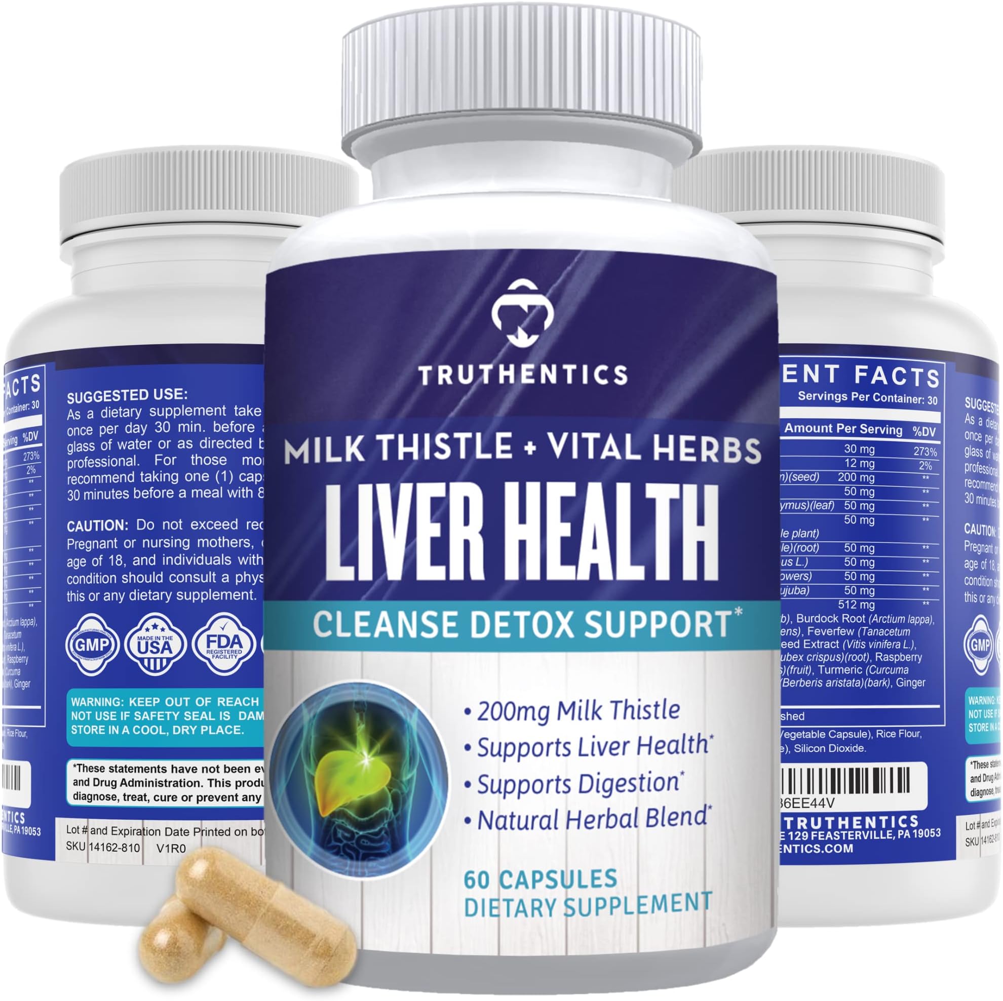 Amazon.com: 1MD LiverMD - Liver Support Supplement | Siliphos Milk ...